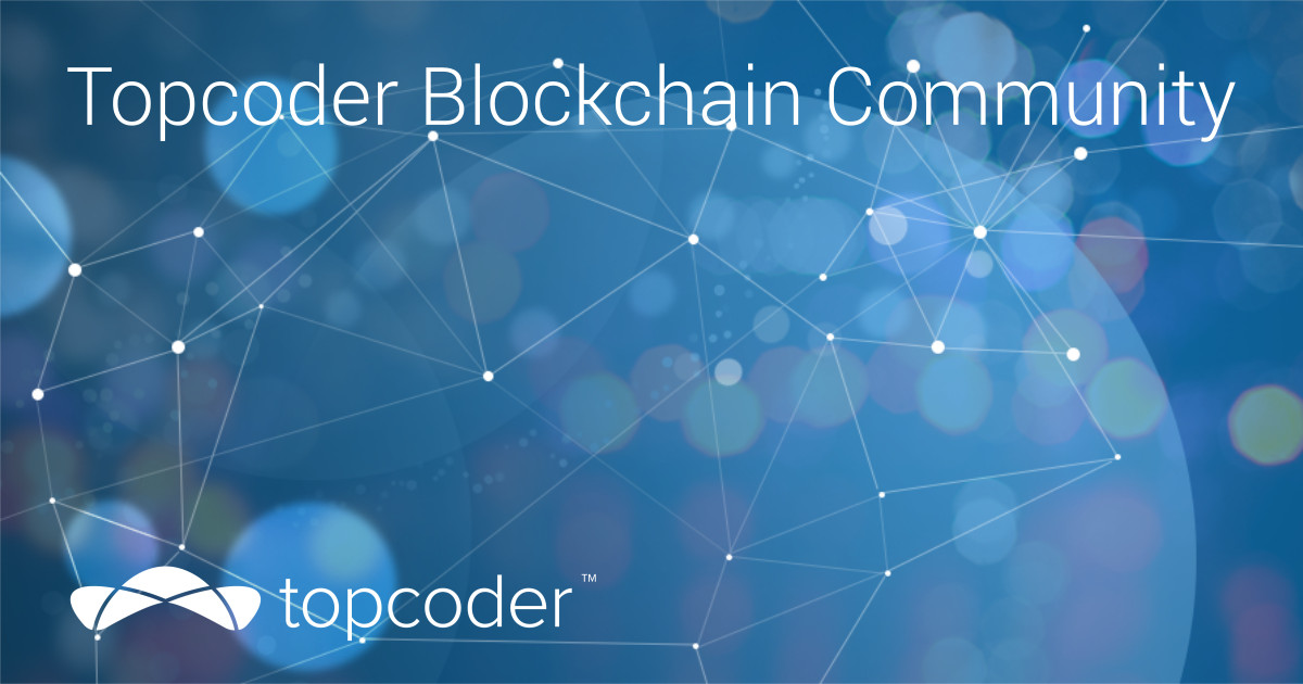Topcoder Blockchain Community